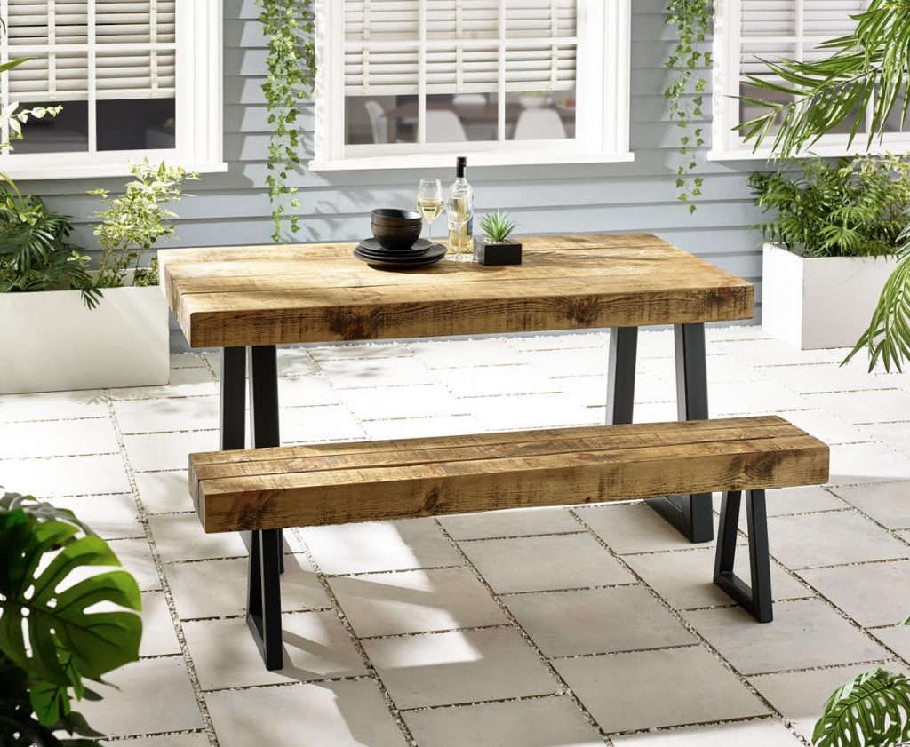 Industrial Outdoor Sleeper Table - Storm Interiors